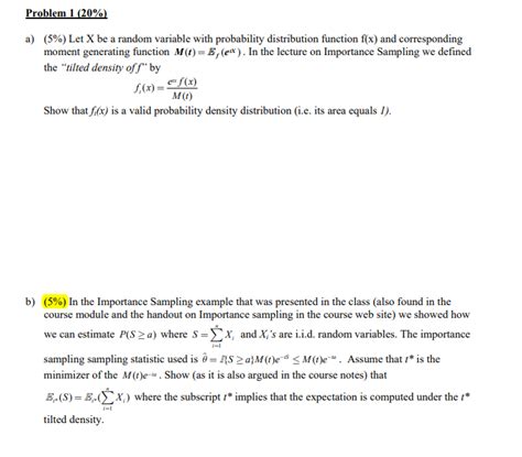 solved problem 1 20 5 let x be a random variable with