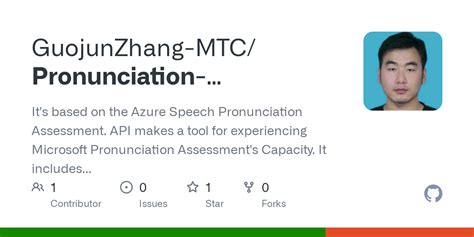 Github Guojunzhang Mtcpronunciation Assessment Tool Its Based On