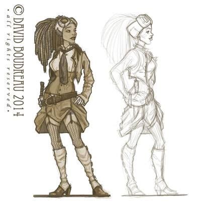 The Art of David Boudreau | Sketches, Character design sketches ...
