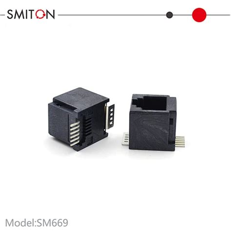 Smt Rj12 Female Connector 6 Core Smt Smt Rj12 Connector 深圳市松美通电子有限公司