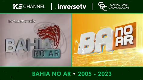 Cronologia de Vinhetas do Bahia no Ar 2005 2023 Cabrália no Ar