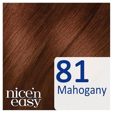 Clairol Nicen Easy No Ammonia Hair Dye 81 Mahogany Ocado