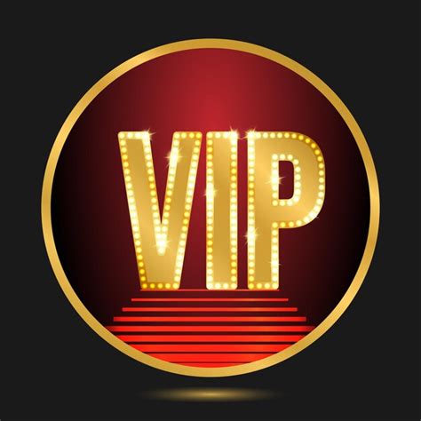 Premium Vector Red Vip Circle Height Premium