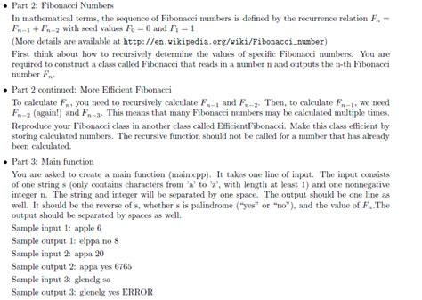 Solved In Mathematical Terms The Sequence Of Fibonacci
