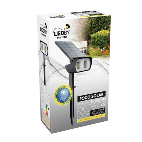 Ripley FOCO LED MACROTEL EXTERIOR CON PANEL SOLAR LUZ NEUTRA