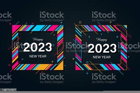 새해 복 많이 받으세요 2023년 황금 금속 숫자 2022와 반짝이는 반짝이 패턴의 휴일 벡터 그림 티켓에 대한 스톡 벡터 아트