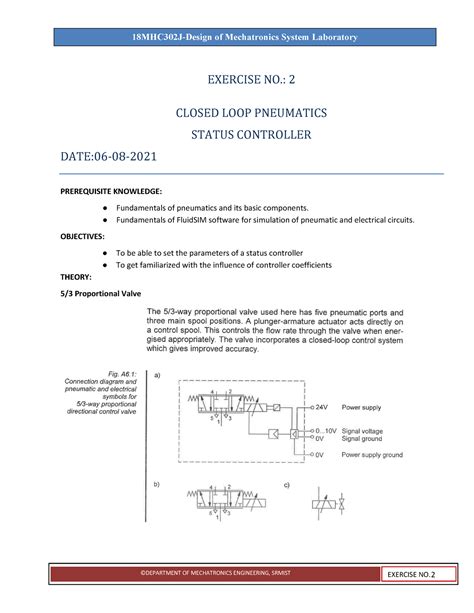 EX Design Of Mechatronics Systems Notes And Practical Worksheet Just For Reference Studocu