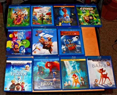 Large Disney Lot Of 11 Blu Ray Dvd Movies See Below £3318