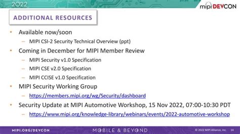 2022 Mipi Devcon Csi 2 Security Framework Pdf