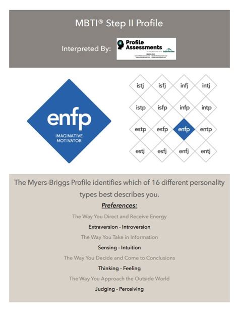 Mbti® Step Ii Profile Profile Assessments