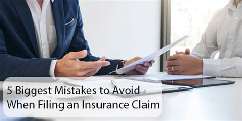5 Biggest Mistakes To Avoid When Filing An Insurance Claim Ohio