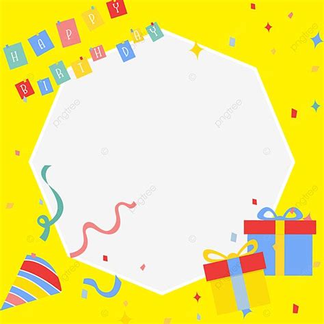 생일 일러스트 페이 스북 노란색 테두리 아바타 풍선 생신 페이스 북 노랑 Png 일러스트 및 Psd 이미지 무료 다운로드