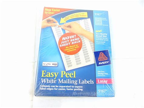 Template 5167 Microsoft Word Avery 05 In X 175 In Easy Peel
