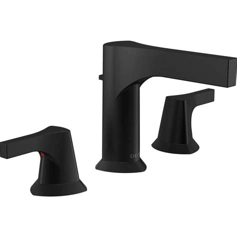 Delta Zura 8 In Widespread 2 Handle Bathroom Faucet With Metal Drain