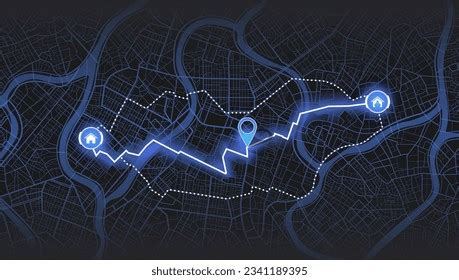 Futuristic Navigation Map Stock Photos Images Shutterstock