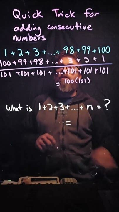 Quick Trick For Adding Consecutive Numbers Youtube