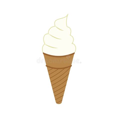 Clip Art Of Soft Serve Ice Cream Stock Vector Illustration Of Creamy