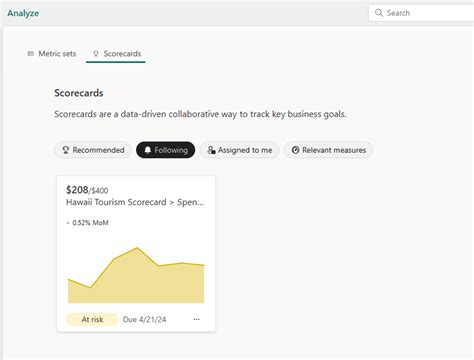 Stay On Top Of Your Metrics In Power Bi Power Bi Microsoft Learn