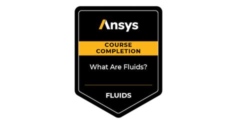 Ansys Course Completion What Are Fluids Credly