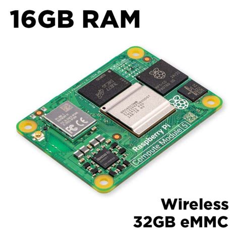 Raspberry Pi Compute Module 5 16gb Wireless 32gb Emmc Buy In Australia Cm5116032 Core