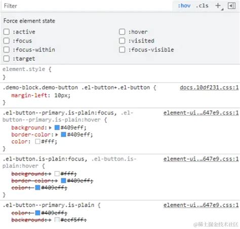 Elementui中el Button点击后不失去焦点（按钮颜⾊不变）的解决⽅案elementui中el Button点 掘金