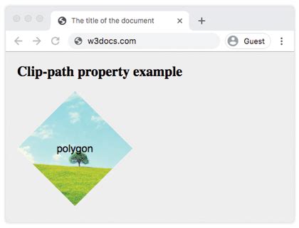 Css Clip Path Property