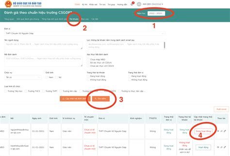TEMIS Hướng dẫn xoá Khôi phục và Cấp lại mật khẩu tài khoản CBGV dành