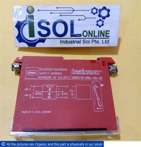 STHAL Intrinspak Safety Barrier Module Dual Channel V V Industrial