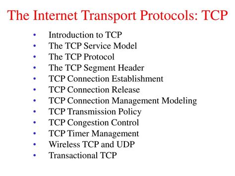 PPT The Transport Layer PowerPoint Presentation Free Download ID