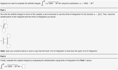 Solved Suppose We Want To Evaluate The Definite Integral