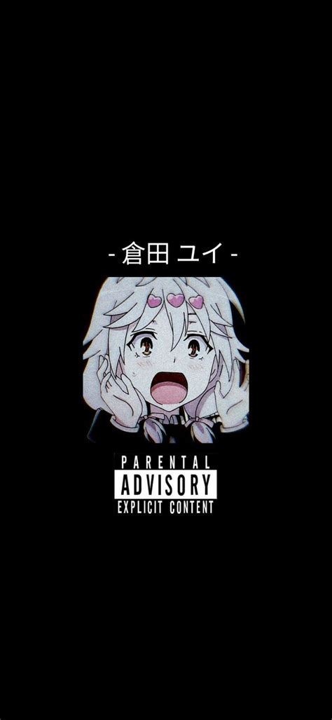 Wallpaper Anime Aesthetic Dark Yui Kurata Trinity Seven Animes Wallpapers Papéis De