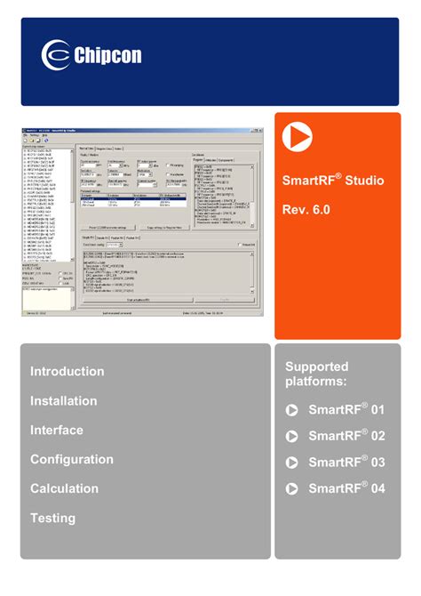 SmartRF Studio User Manual Manualzz