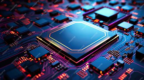 Premium Ai Image Microscopic Precision In Crafting Semiconductor