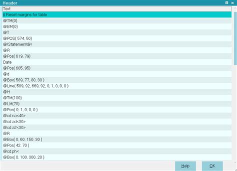 Header Collect Help