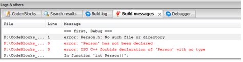 向codeblocks的project中添加calss文件时，出现no Such File Or Directory错误的解决方案