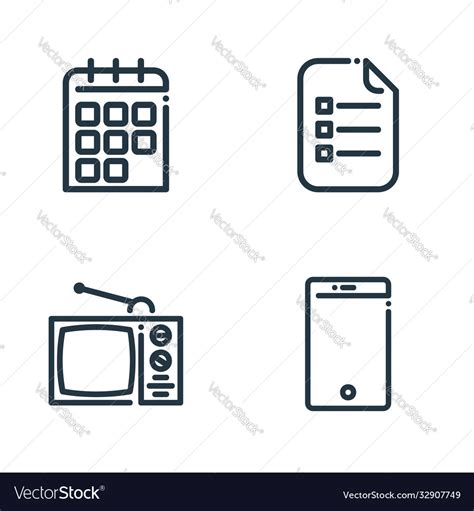 Icon Line Icons Linear Set Quality Line Set Vector Image