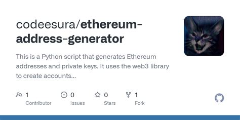 Github Codeesura Ethereum Address Generator This Is A Python Script