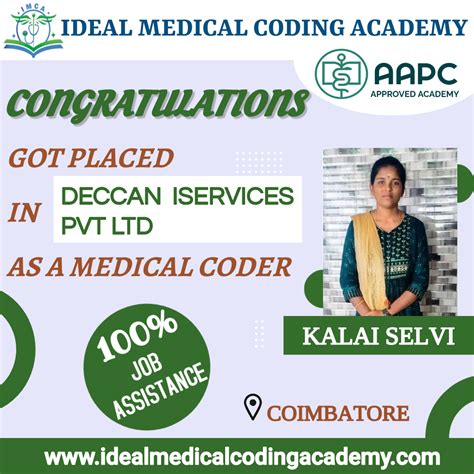 Congratulations Kali Selvi💐 Ideal Ideal Medical Coding