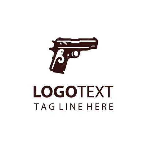Pestol Weapon Logo Illustrations Premium Ai Generated Vector