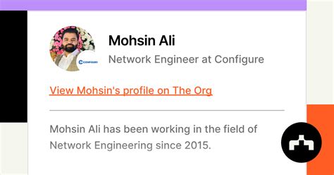 Mohsin Ali Network Engineer At Configure The Org