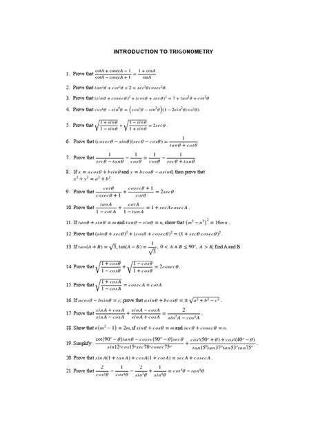 Intro To Trigonometry Pdf Trigonometric Functions Metrology