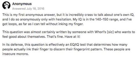 What Is Your Iq And Fingerprint Type Scrolller