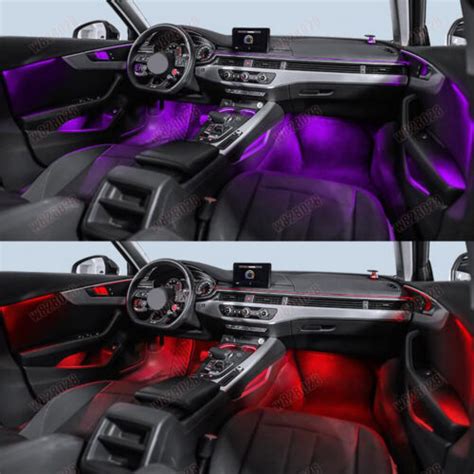 32 Colors MMI Control LED Ambient Light Atmosphere Lamp For Audi A4 S4