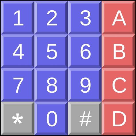 Colorful Numbers Keyboard