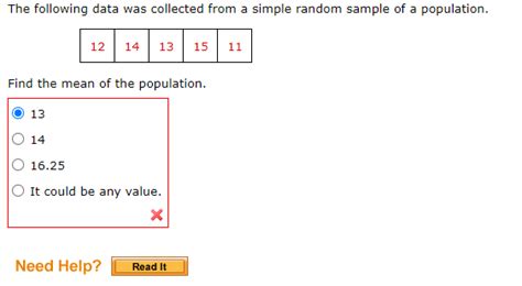 Solved The Following Data Was Collected From A Simple Random Chegg