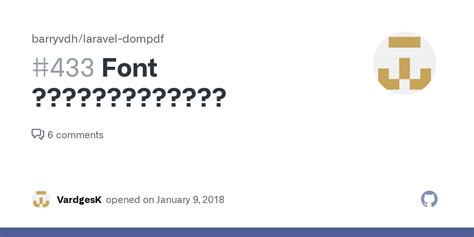 font · issue 433 · barryvdh laravel dompdf · github