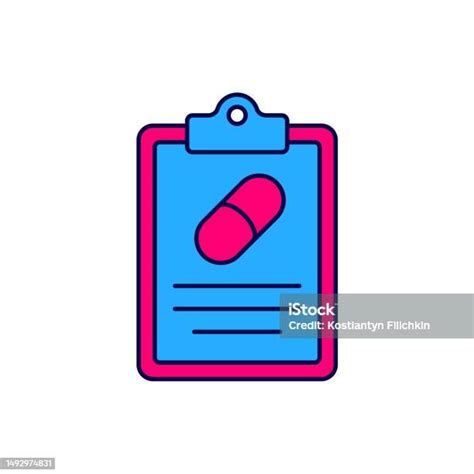 흰색 배경에 격리 된 채워진 윤곽 의료 처방 아이콘 Rx 양식 레시피 의료 약국 또는 의학 기호 벡터 알약에 대한 스톡 벡터