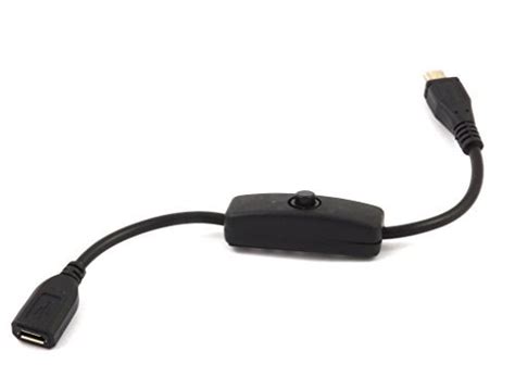 Amazon Com LoveRPi MicroUSB Push On Off Power Switch Cable For Raspberry Pi Female To Male