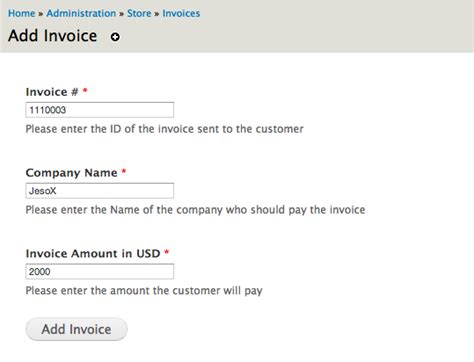 Commerce Invoices Drupal Org