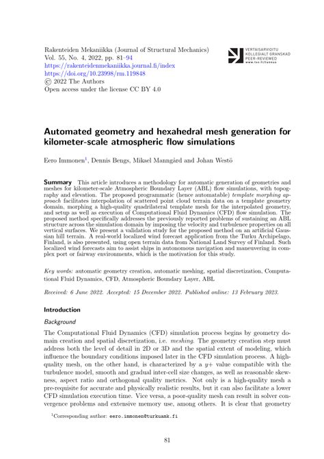 pdf automated geometry and hexahedral mesh generation for kilometer